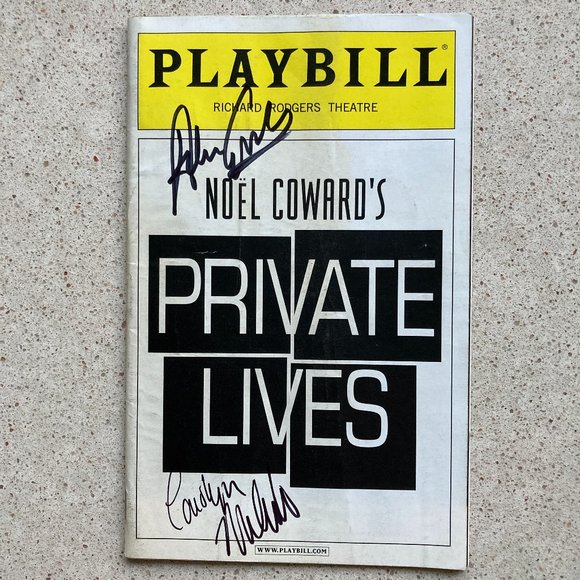 Autograph | Other | Adam Godley Carolyn Mccormick Only Signed Playbill ...